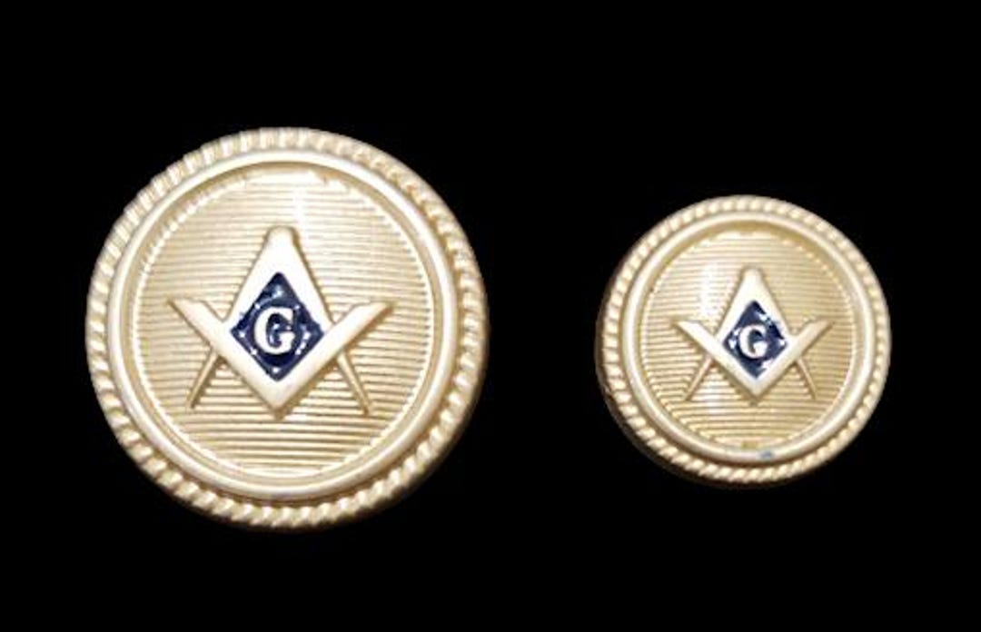 Masonic Blazer Jacket Buttons Circular S&C Freemasonry - Etsy