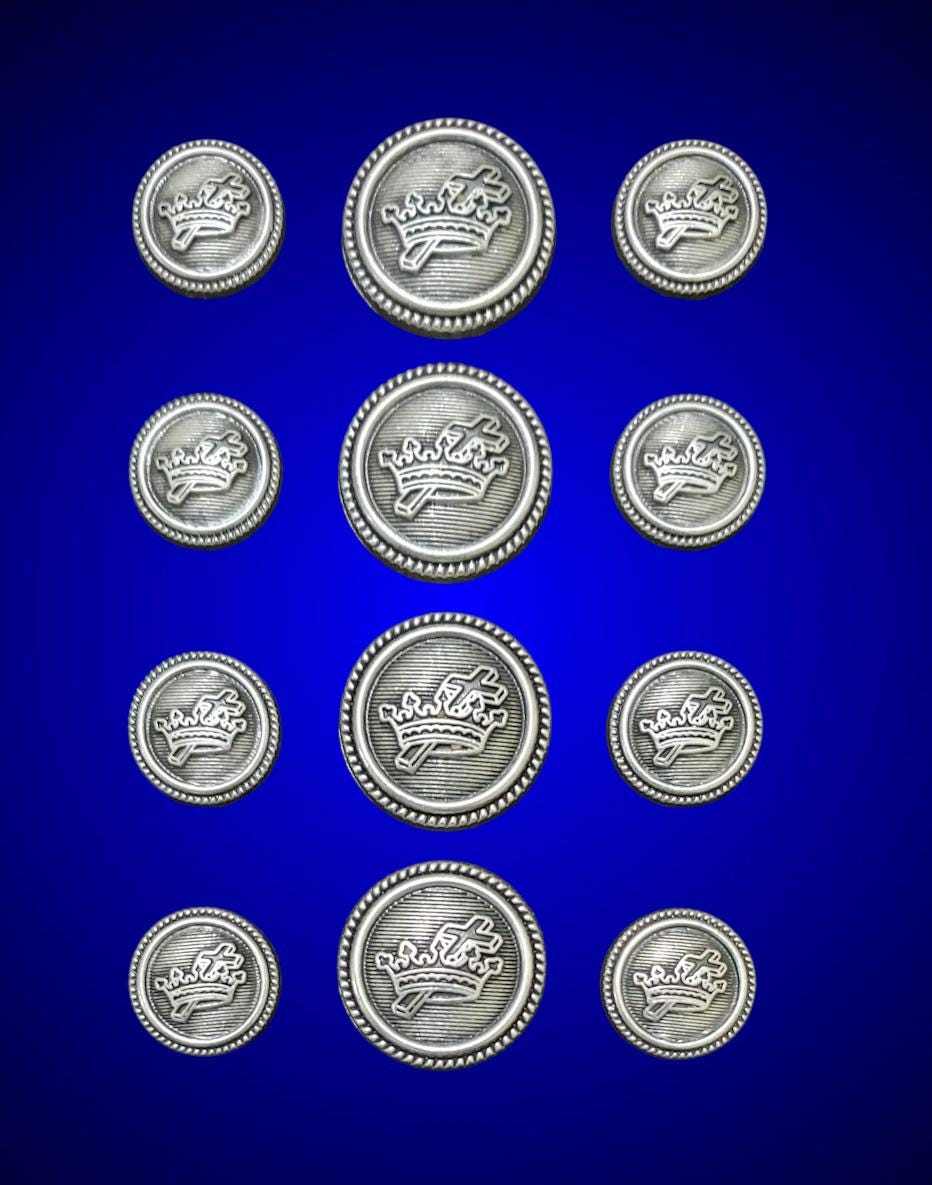 Masonic Blazer Jacket Button Set Circular Knights Templar - Etsy