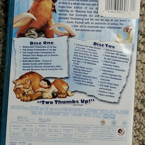 Ice Age - Super Cool Edition Kids Movie Dvd Cartoon Animated - Etsy