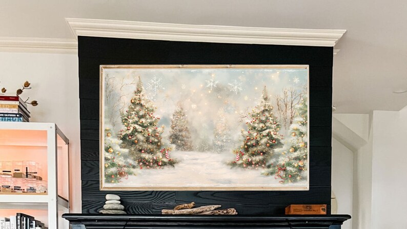 Winter Wonderland Christmas Decor Samsung TV Art for Frame TV Digital ...