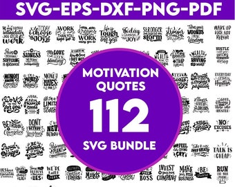 50 Motivational Quotes SVG Bundle, Inspirational SVG, Positive SVG for ...
