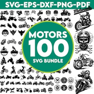 100 Motorcycles Bundle SVG, Moto SVG,PNG Instant Digital Downloads ...
