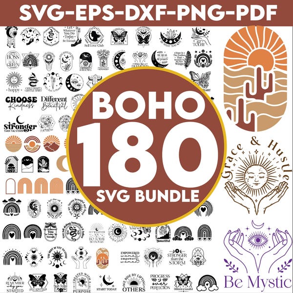 Boho Svg - Etsy