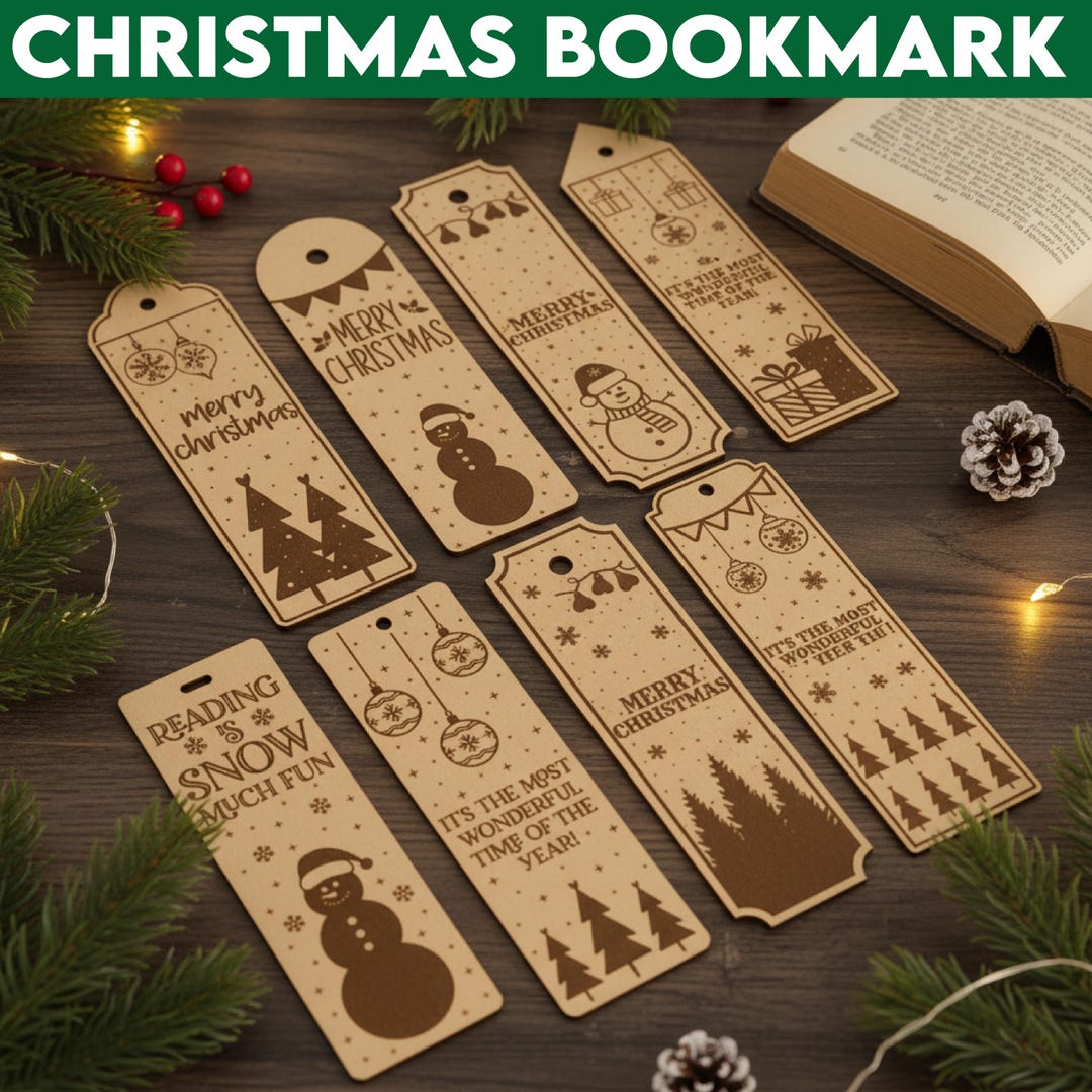 Christmas Bookmarks SVG, Christmas Bookmarks SVG, Christmas Bookmark ...