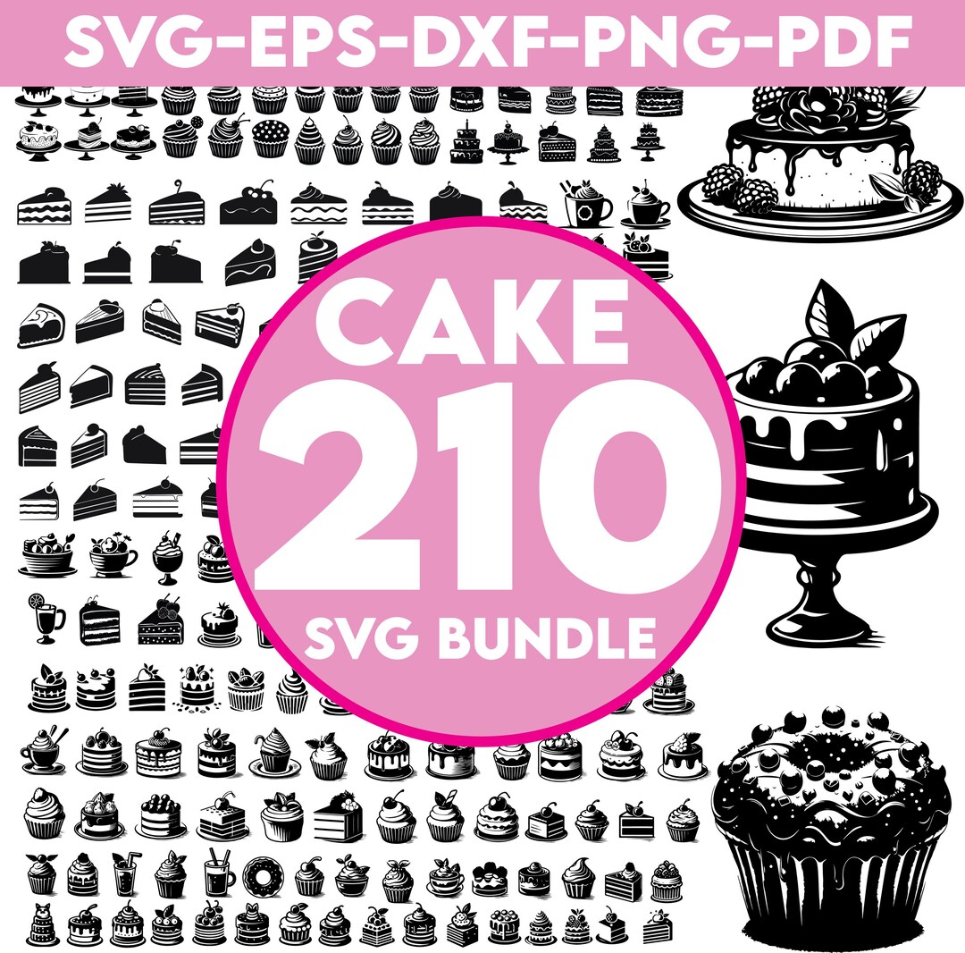Cake Svg, Dessert Svg, Doughnut Svg, Cupcake Svg Cut File for Cricut ...