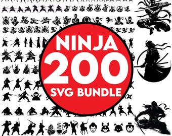 Ninja SVG Bundle, Ninja Cricut, Ninja Silhouette, Ninja Cut File, Ninja ...