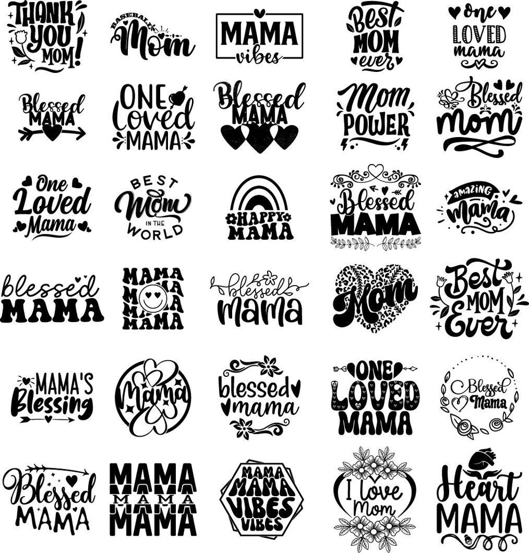 30 Cute Mom Svg Bundle, Mothers Day Svg, Mom Life Svg, Mama Svg ...