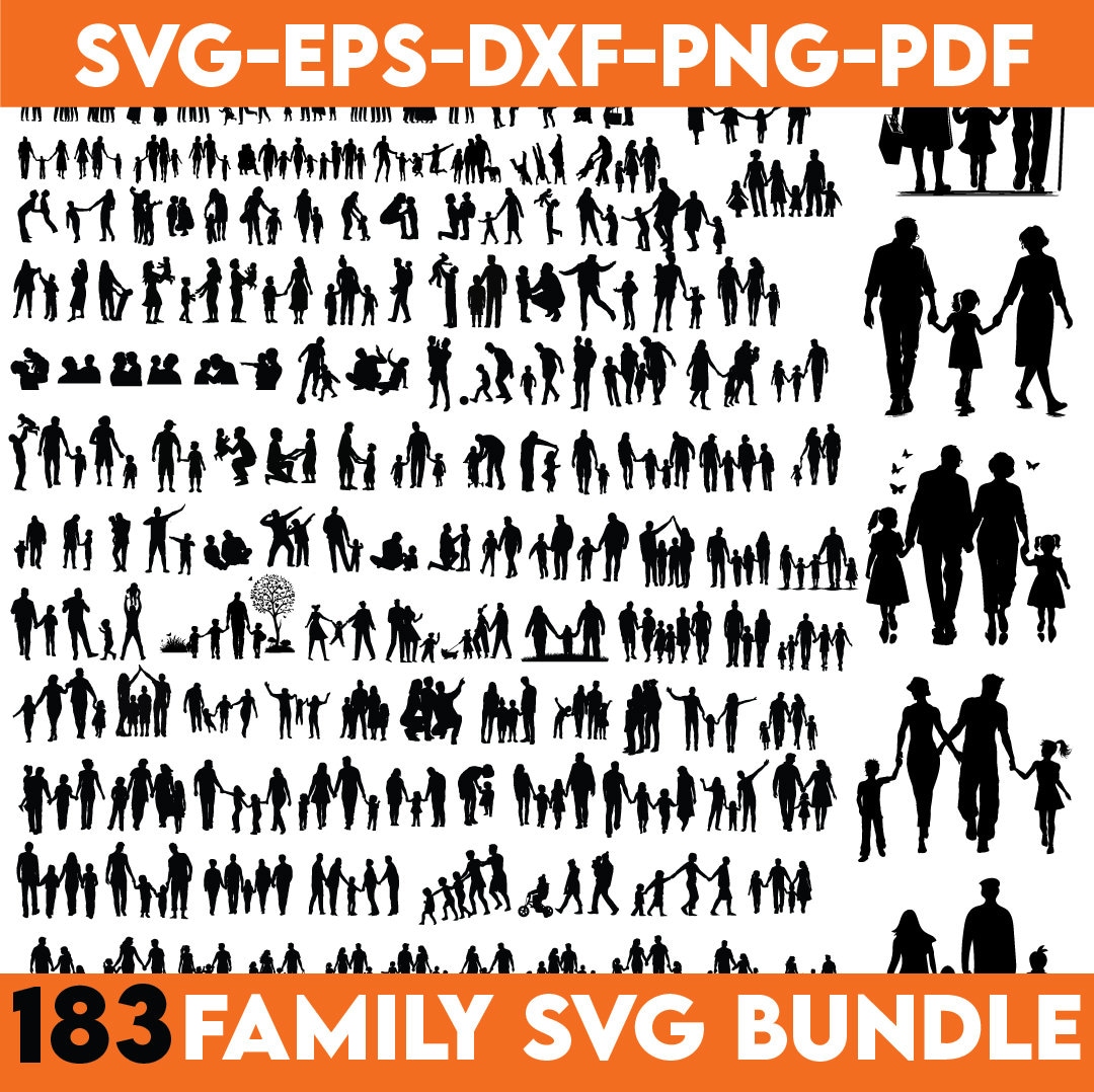 Family SVG PNG Bundle, Family Clipart, Fathers Day Svg, Family ...