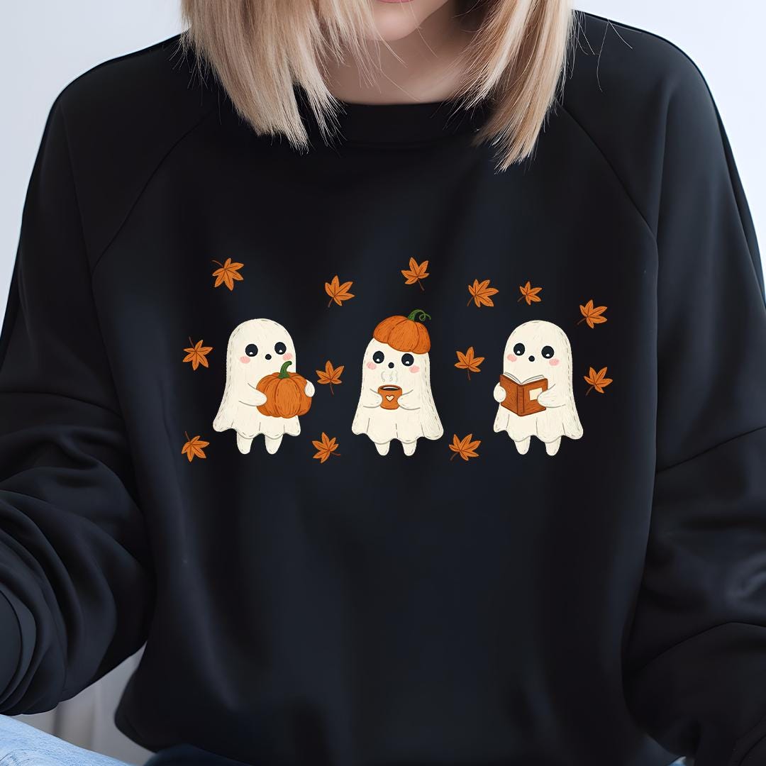 Spooky Fall Sweatshirt Png, Vintage Halloween Pumpkin Spooky Season ...