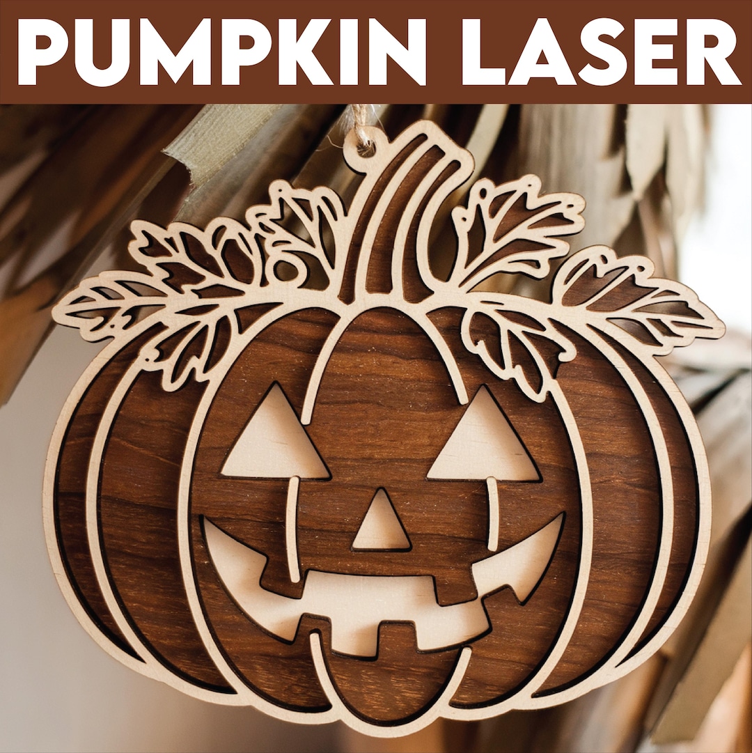 Pumpkin Laser Cut , Wooden Pumpkin Wall Decor, Pumpkin Face SVG Cut ...