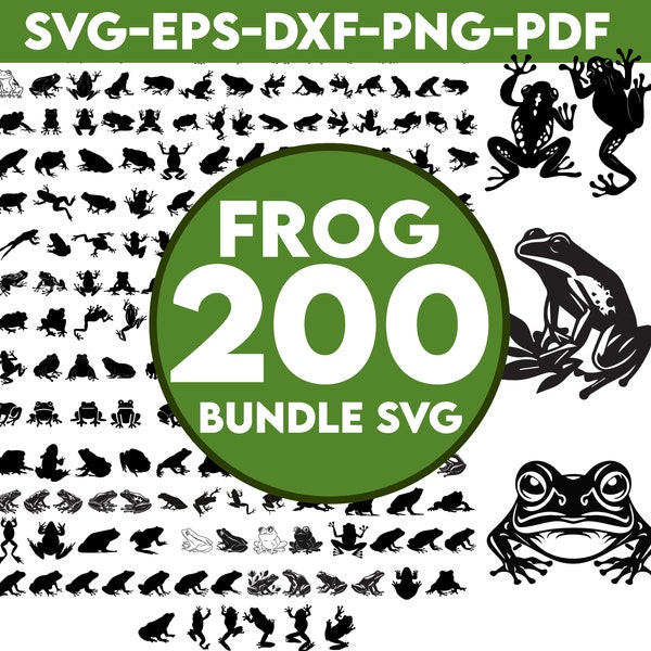 Frog Svg - Etsy