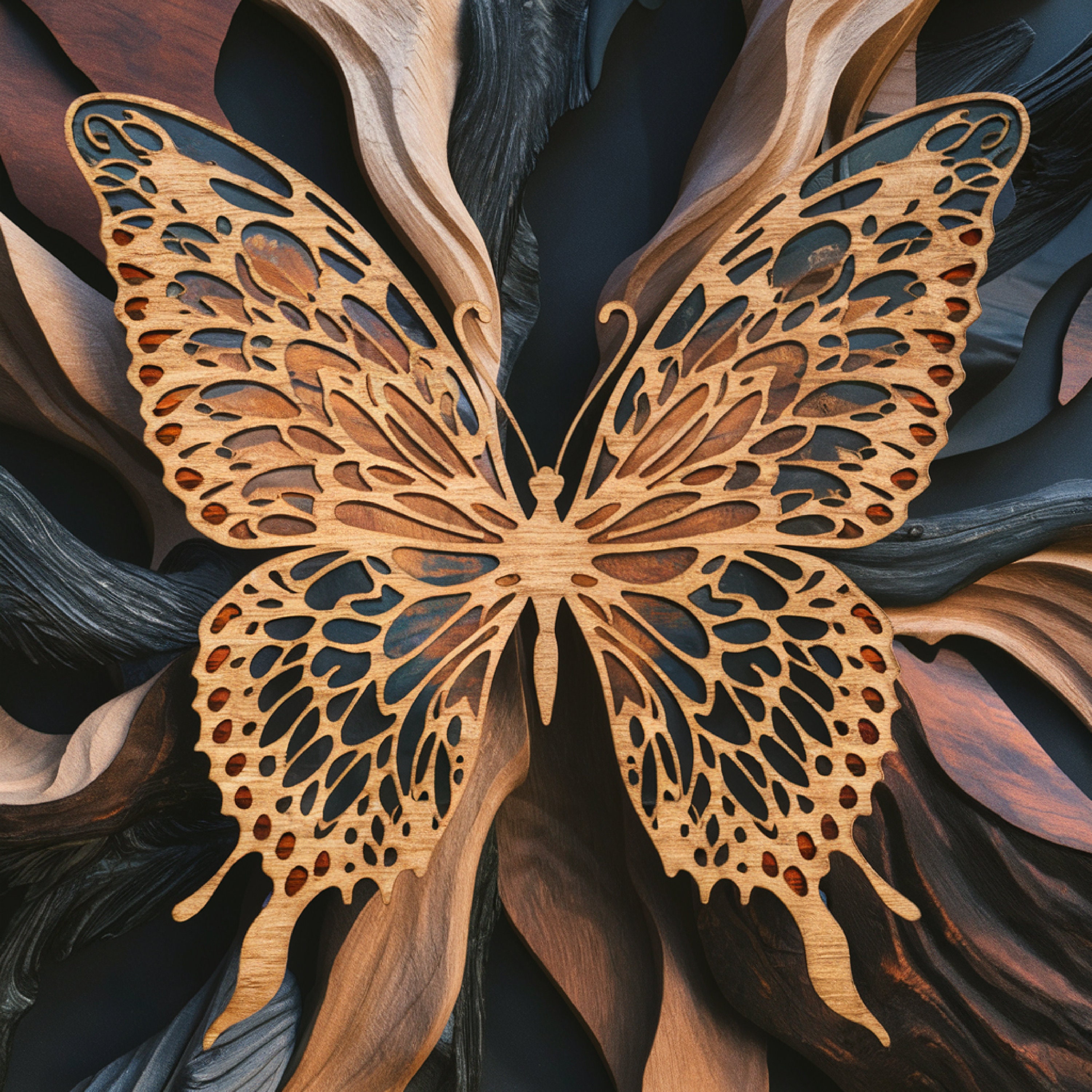 6 Laser Butterflies Bundle, Butterfly Lasercut, Butterfly Glowforge ...