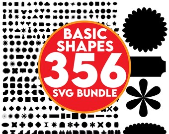 Basic Shape SVG Bundle, Basic Shape PNG Bundle,basic Shape Clipart, Tag ...