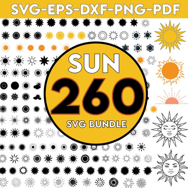 Sun Svg - Etsy