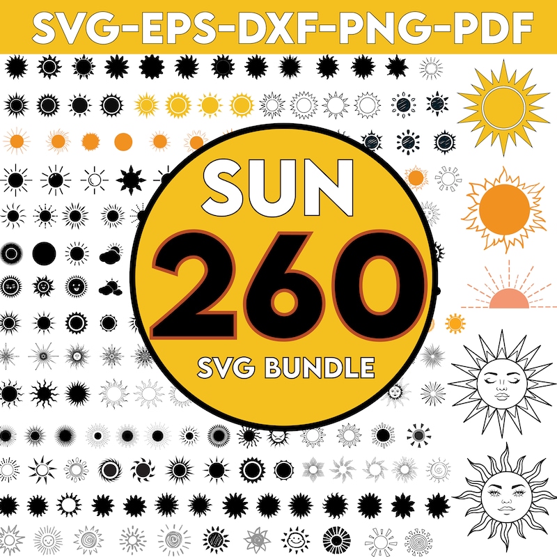 Sun Svg - Etsy