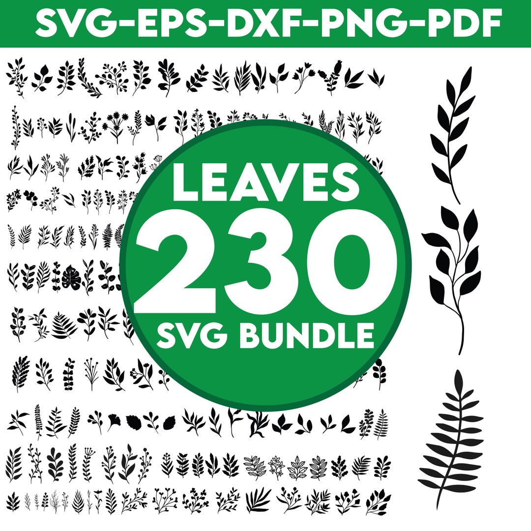 Leaves SVG , Leaves Svg Bundle, Leaf Svg, Branch Svg, Wedding Leaves ...