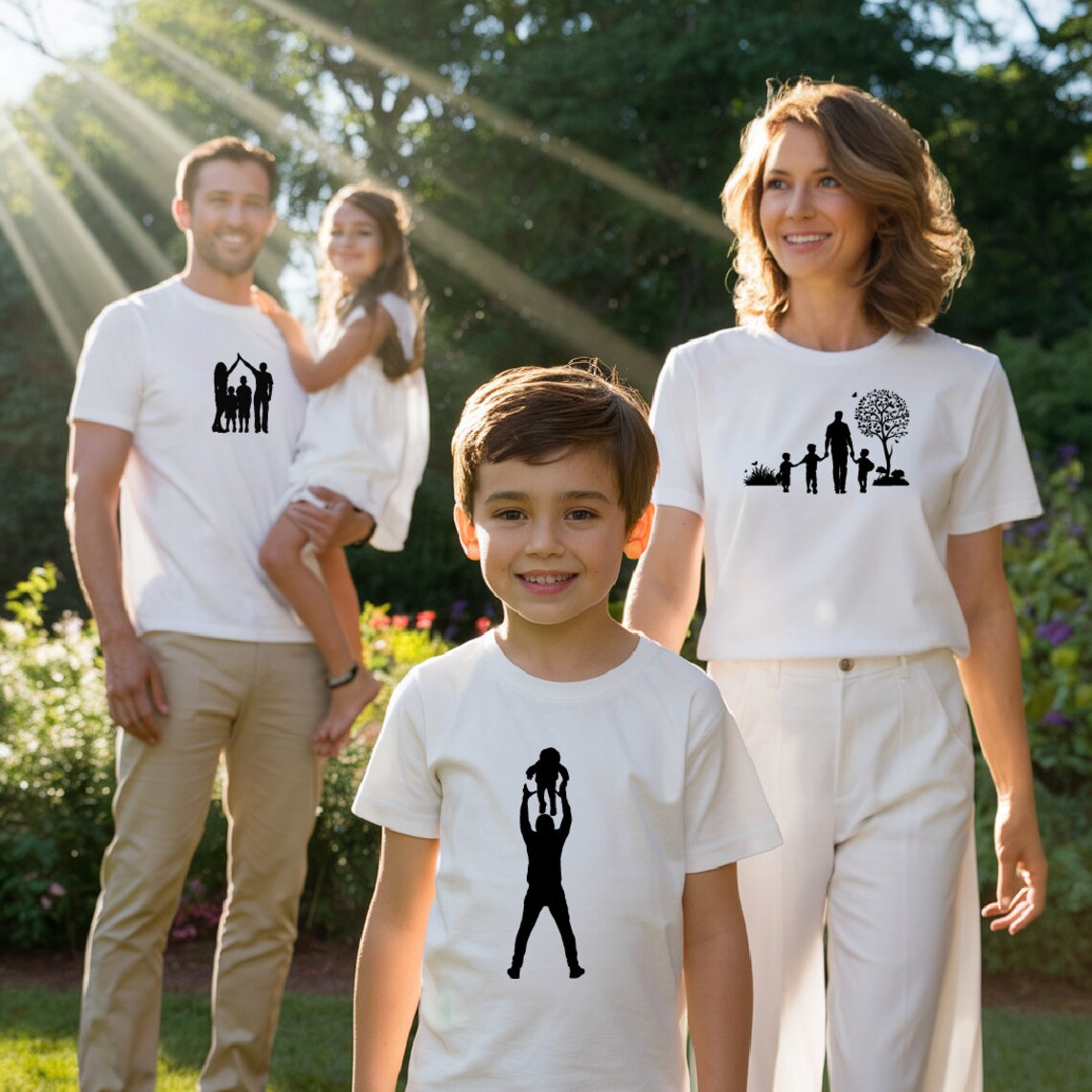 Family SVG PNG Bundle, Family Clipart, Fathers Day Svg, Family ...