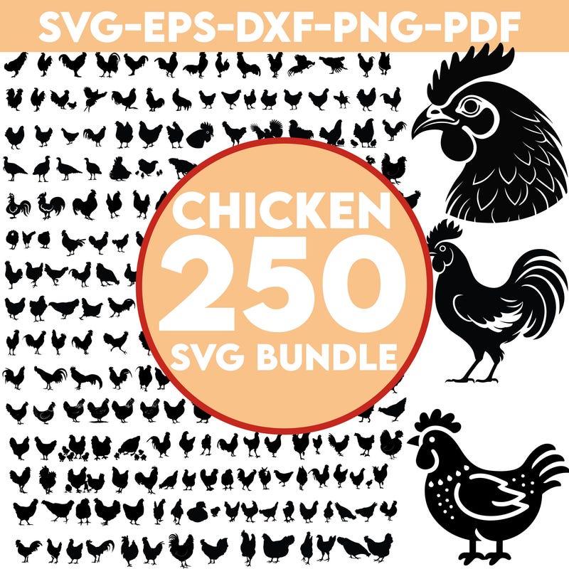 Chicken Svg - Etsy