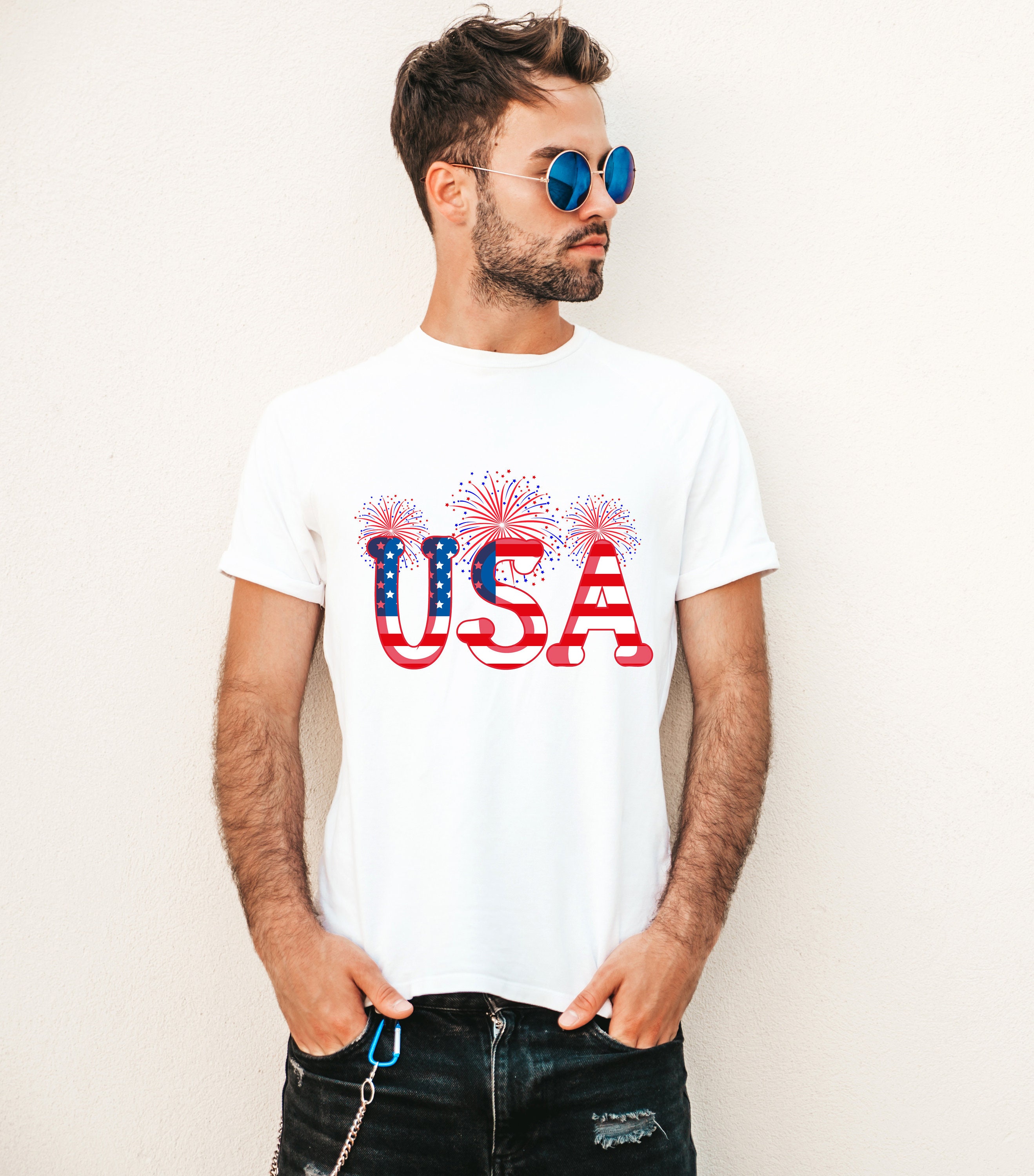 4th of July Fireworks, Independence Day Svg, Free America Svg, USA ...