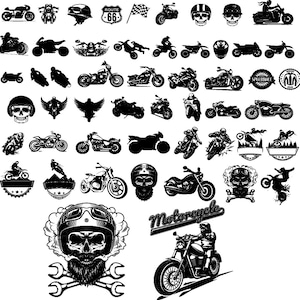 100 Motorcycles Bundle SVG, Moto SVG,PNG Instant Digital Downloads ...
