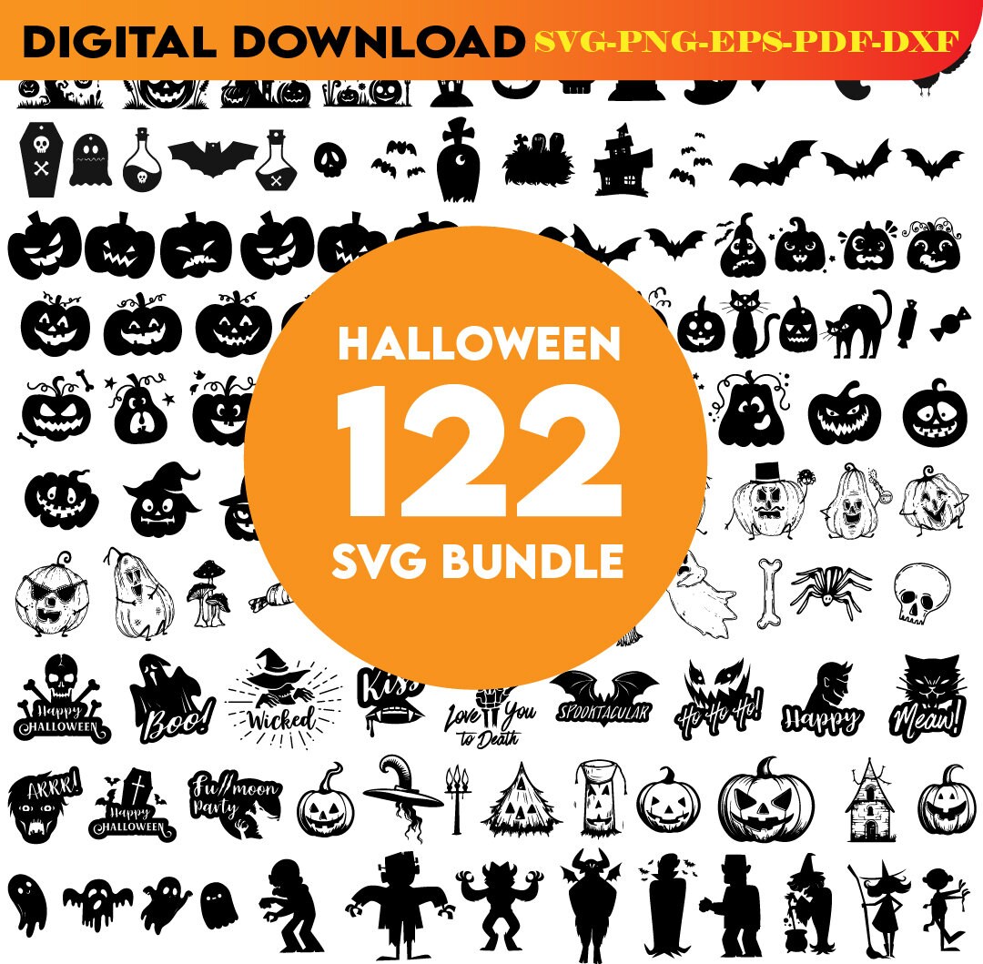 Halloween SVG Bundle, Halloween Character SVG Pack , Halloween Svg ...