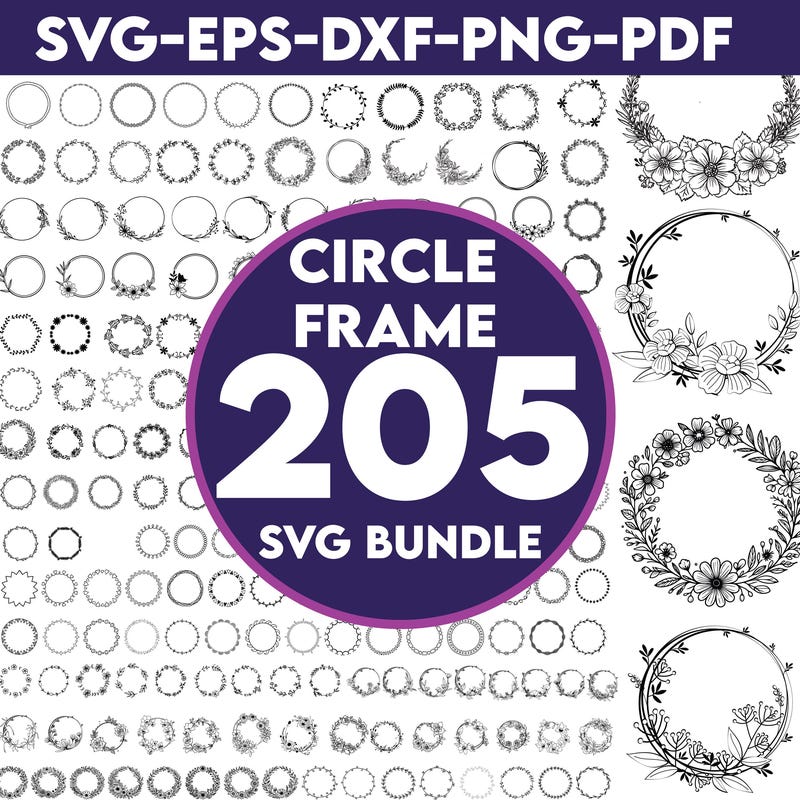 Circle Svg - Etsy