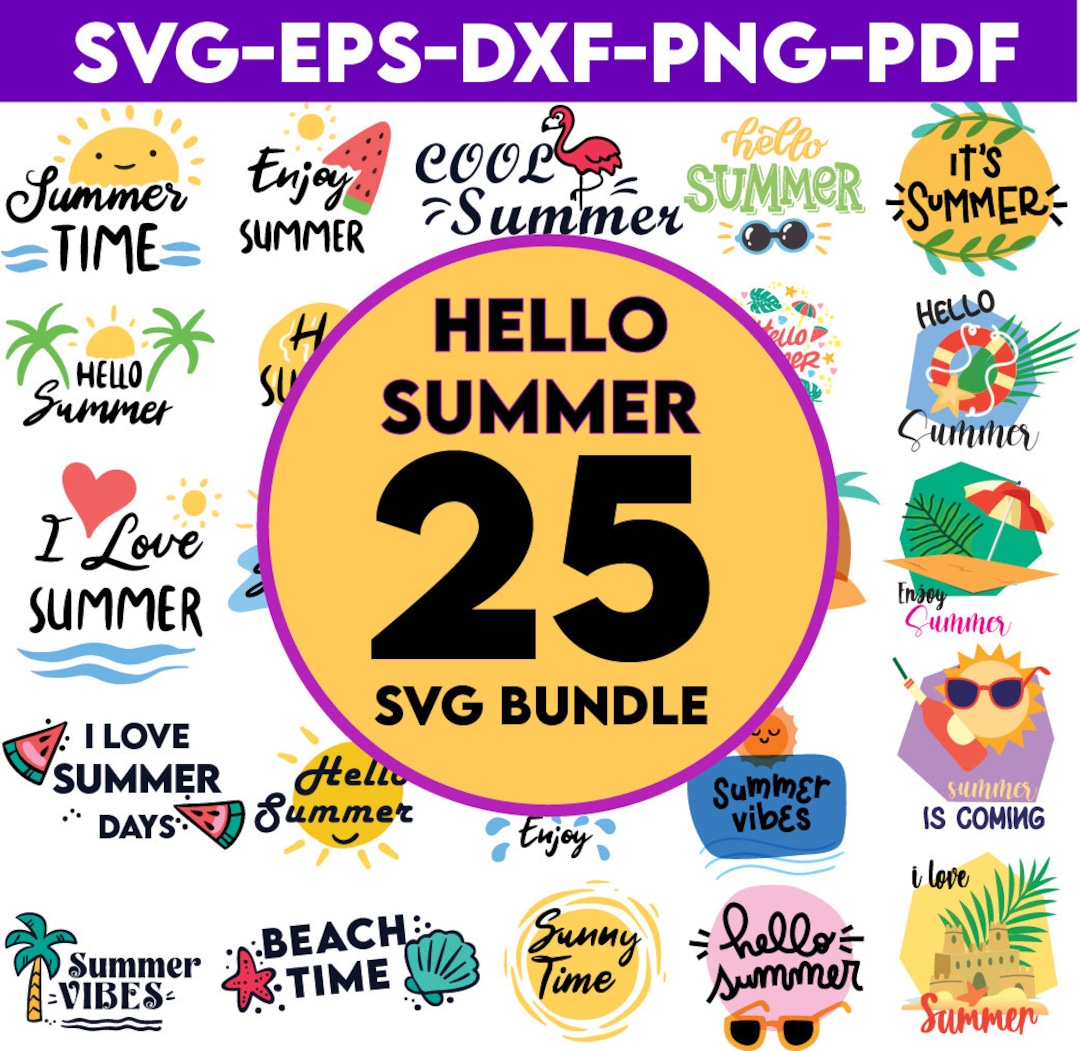 Hello Summer Svg, Welcome Summer Svg, Summer Sign Svg, Enjoy Summersvg ...