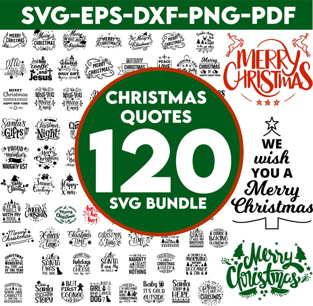 Christmas SVG Bundle Holiday Christmas SVG Cut File Cricut Snowman ...