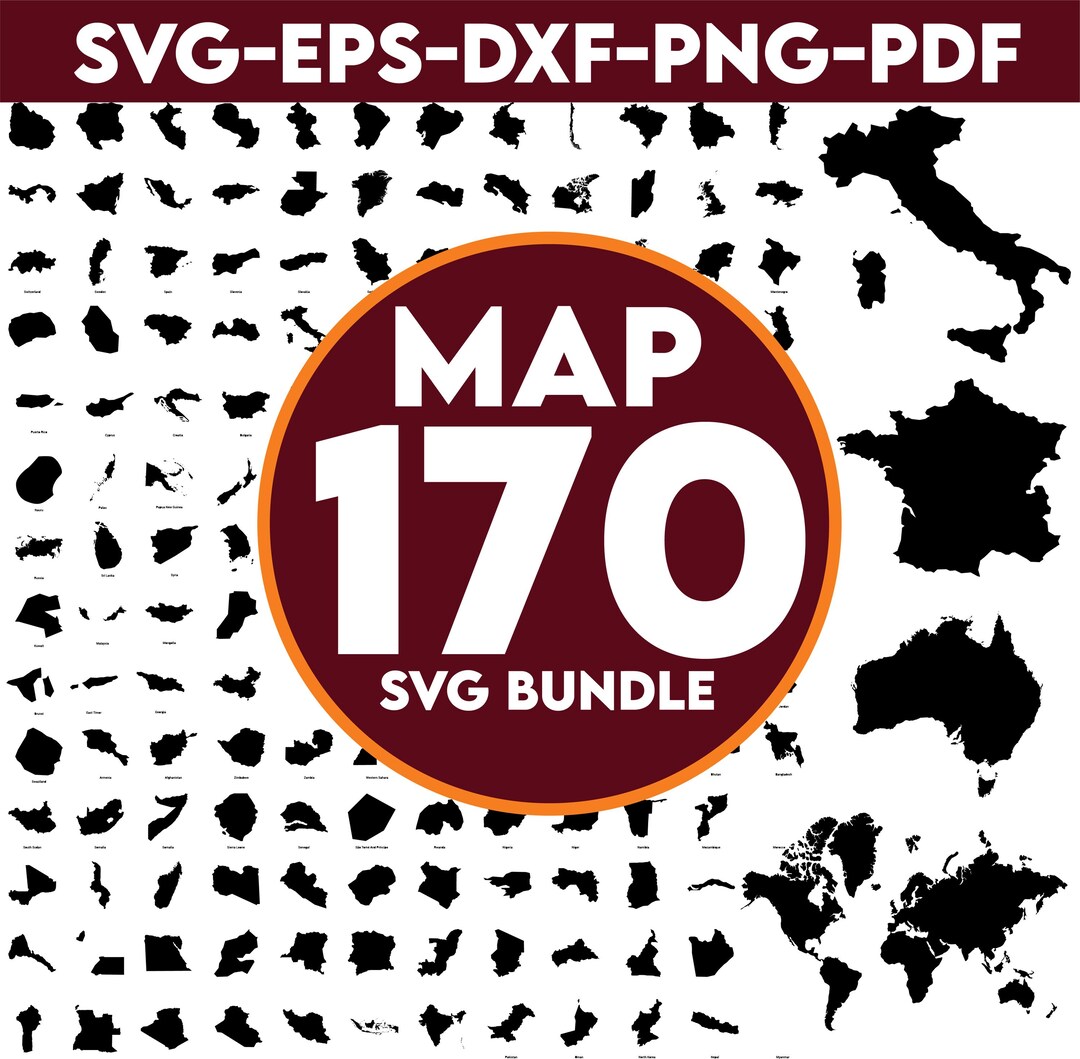Länder SVG, PNG Bundle - Welt Länder svg, europäische Länder svg ...