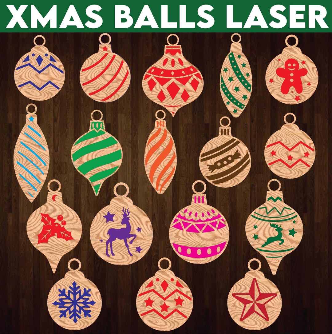 17 Christmas Balls Svg, Christmas Decorations Cut Files, Christmas Tree ...