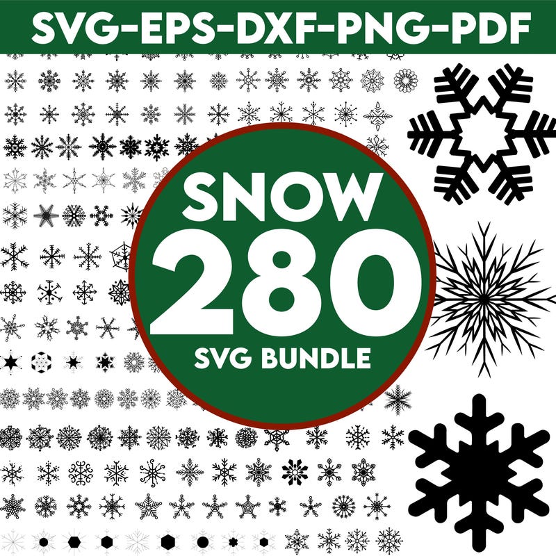 Snowflakes Svg - Etsy