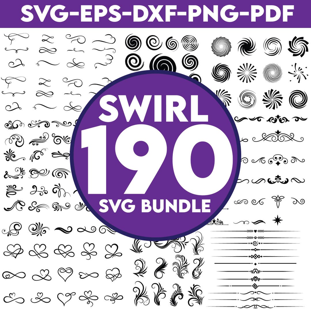 Swirl Svg,flourish SVG ,swoosh Svg,stroke Svg,ornaments Svg,decorative ...