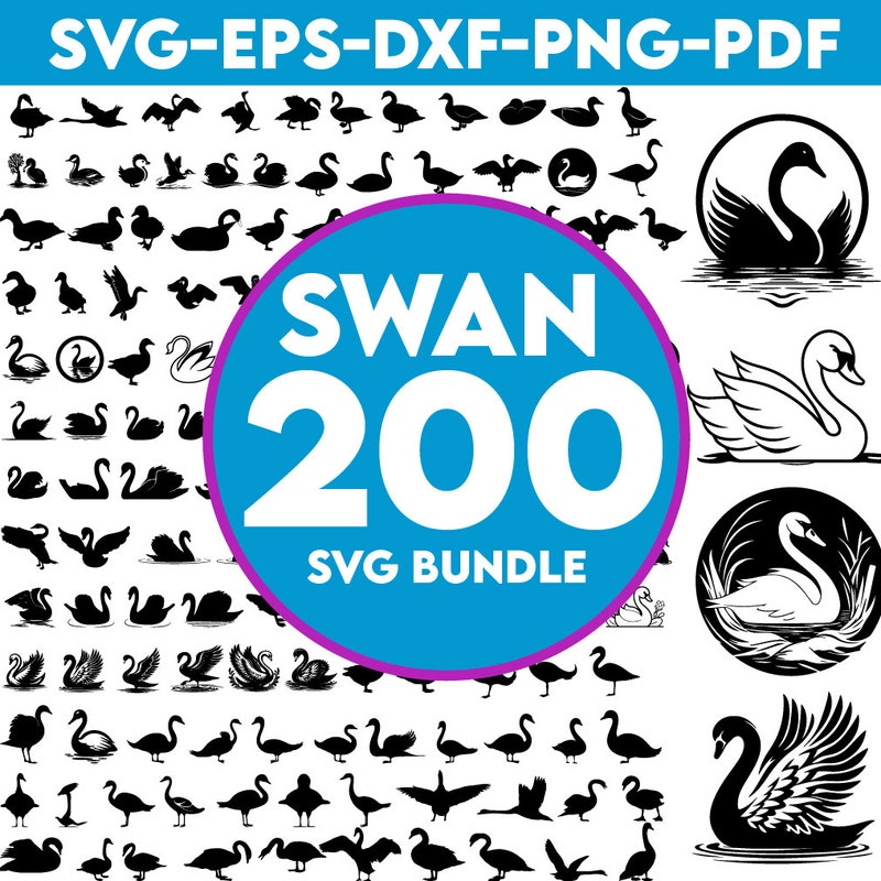 Swan Svg - Etsy