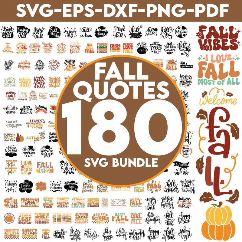 Fall Quote Svg - Etsy