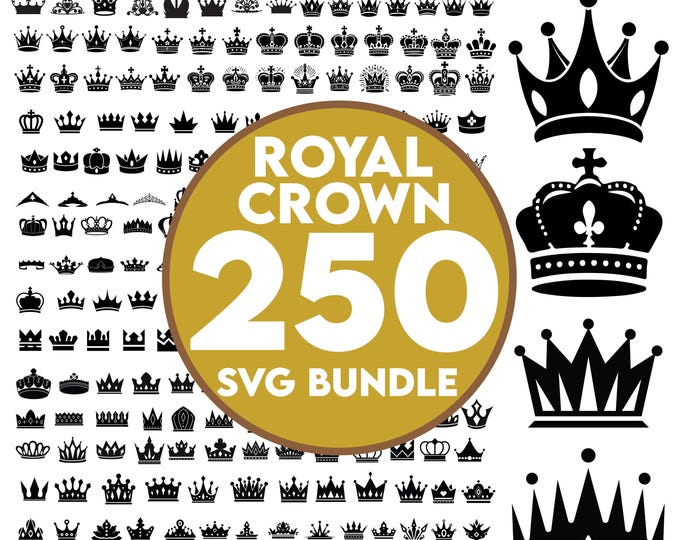 Royal Crown SVG File, King Crown SVG, Queen Crown SVG, Princess Tiara ...