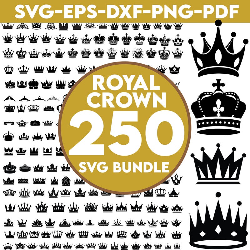 Crown Svg - Etsy