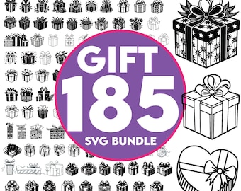 Gift Box SVG Bundle, Presents SVG Bundle, Present SVG, Gift Svg, Gift ...