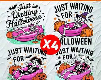 Just Waiting for Halloween PNG, Funny Halloween Png, Halloween Clipart ...