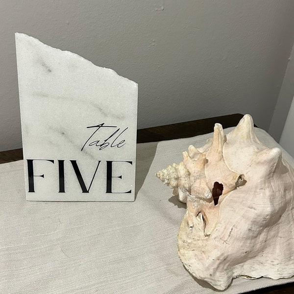 Stone Table Numbers - Etsy