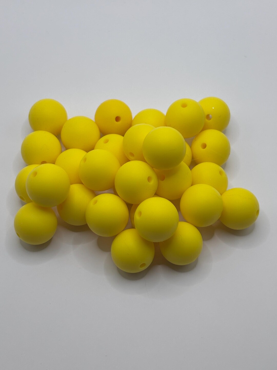 Silicone 12MM Yellow Round Beads | CRAFT SUPPLY | Silicone Beads Set of ...