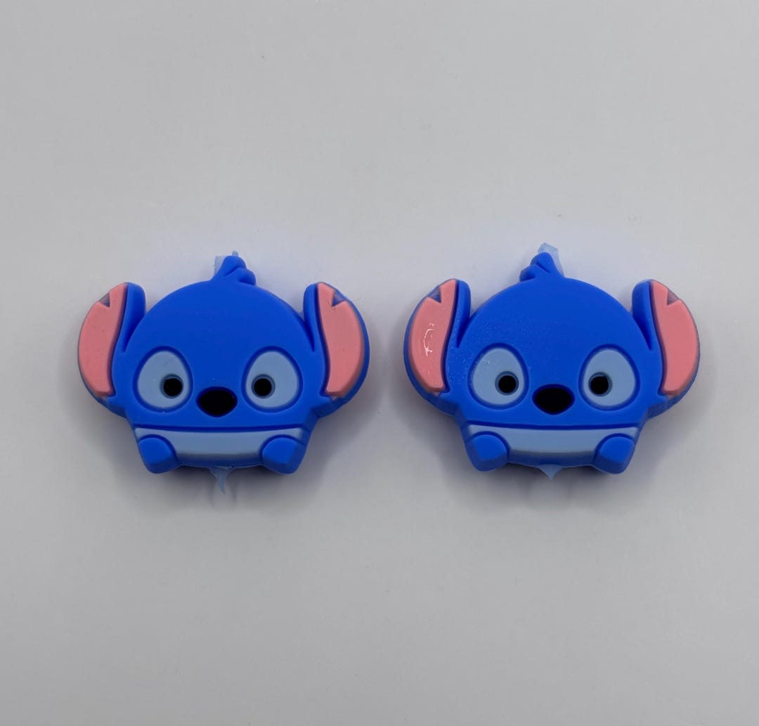 Blue Baby Alien Beads Focal Beads Silicone Beads Craft Supply Set of 5 ...