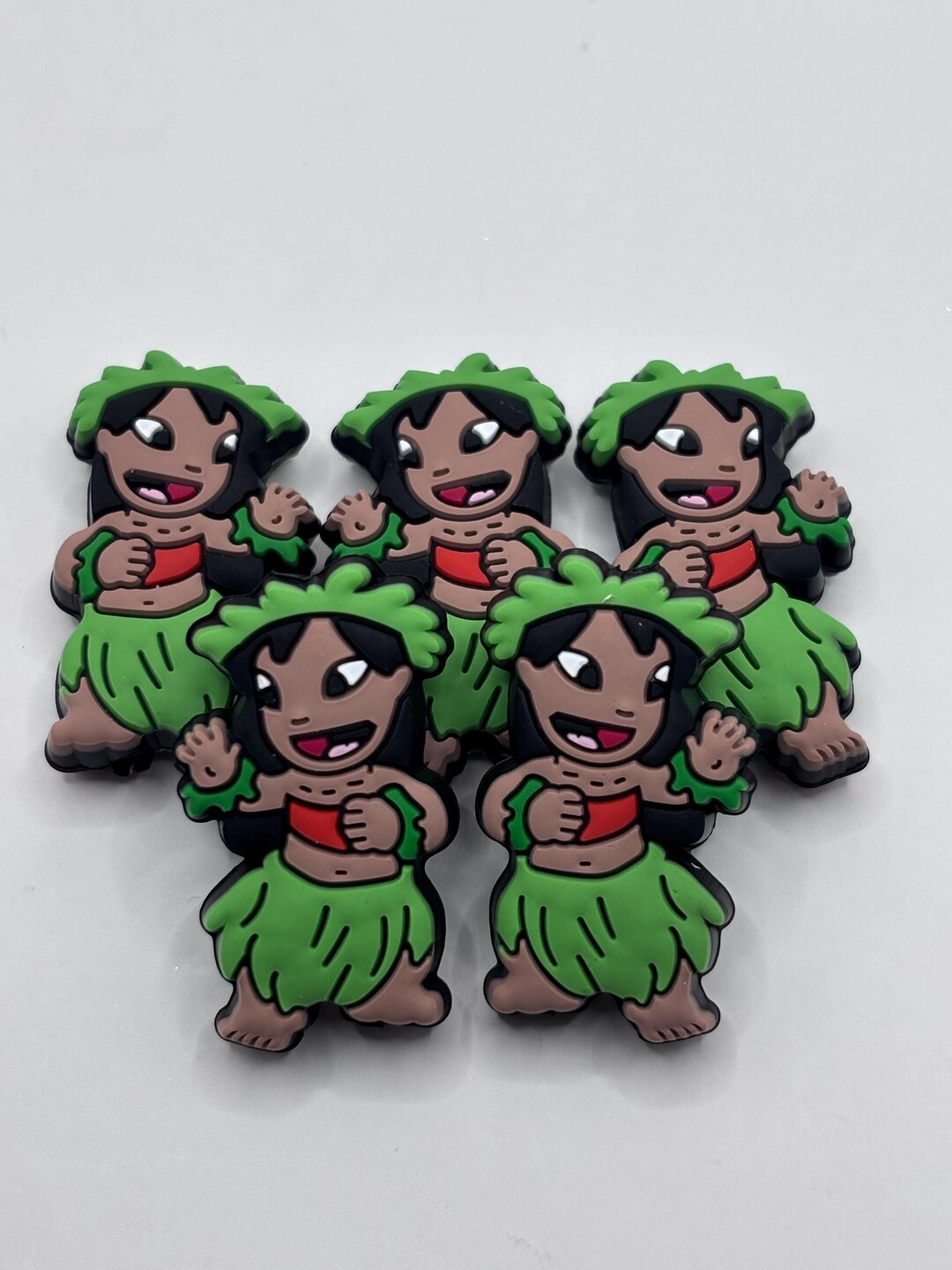 Hula Girl Beads Focal Beads | Silicone Beads| Craft Supply| Set of 5 - Etsy