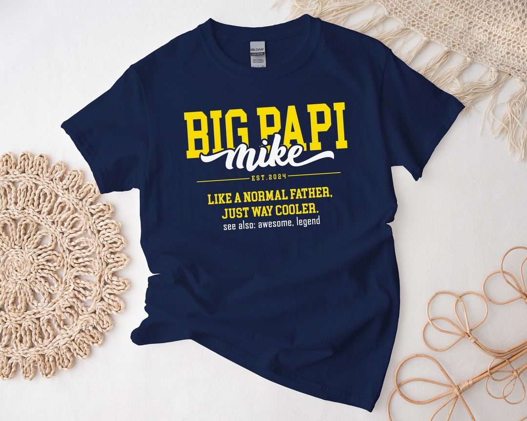 Custom Big Papi Shirt, Big Papi Tshirt, Personalized Papi Name, Free ...