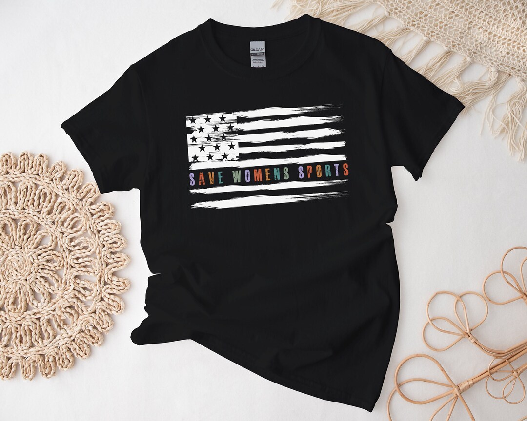 Save Women's Sports Shirt, Save Girls Sports Tshirt With American Flag ...
