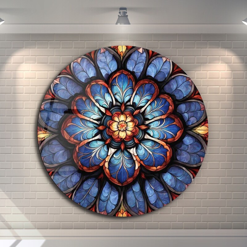 Round Stained Glass - Etsy