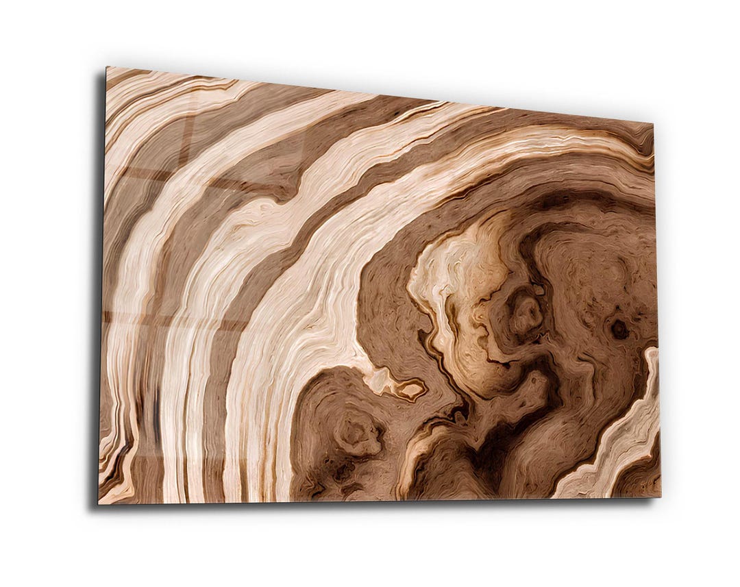Tree Roots | Abstract Wood Art Print, Wooden Wavy Age Rings ...