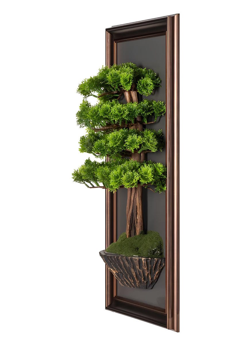 Autumn Bonsai Tree Traditional Japanese Style Nature Art Framed 3D ...