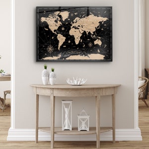 Mural Art, Glass Art, Glass, Movie Map, Middle Earth Wall Decoration ...