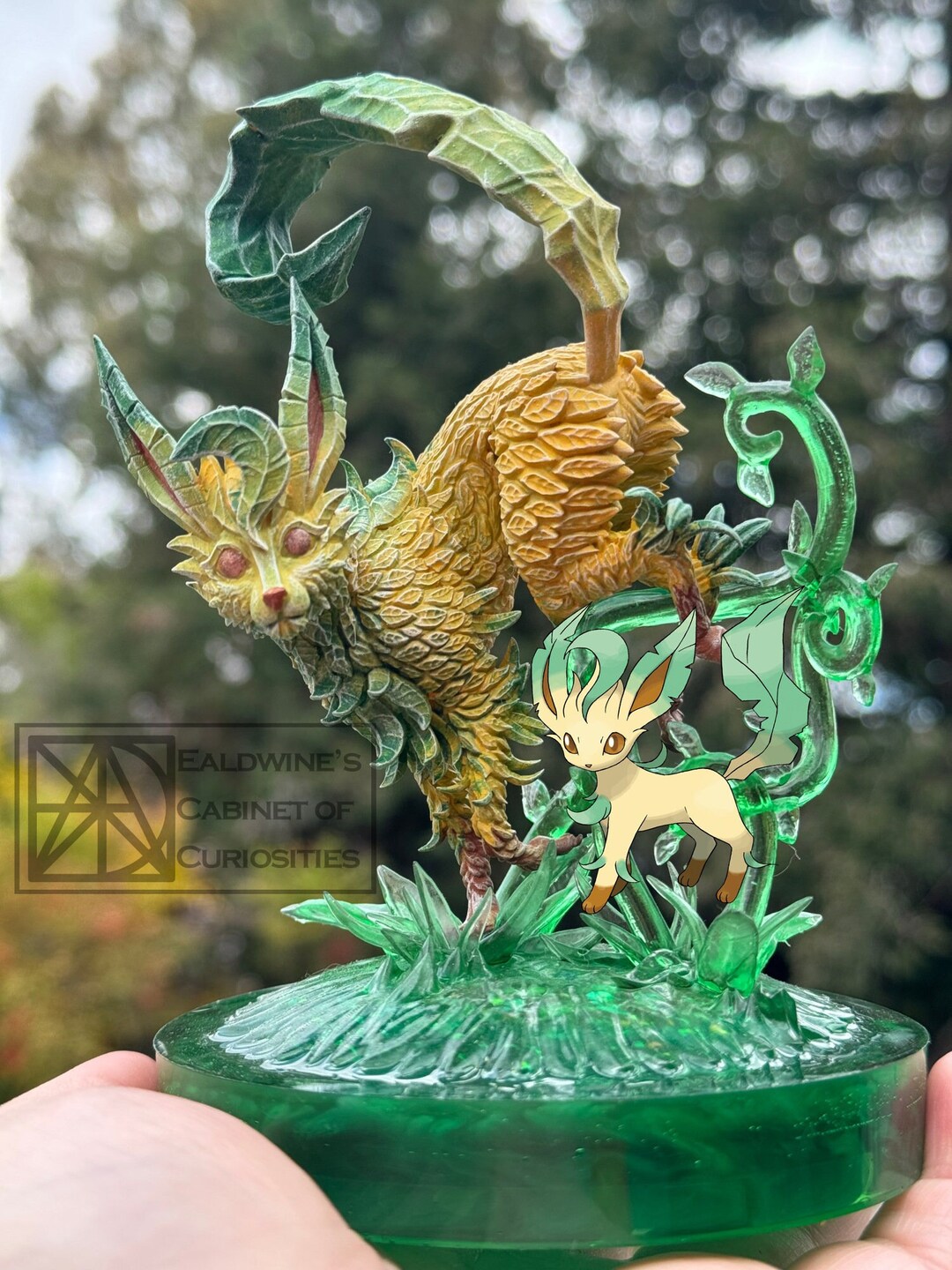 Kaiju Style Leaf Stone Evolution eeveelution Inspired - Etsy