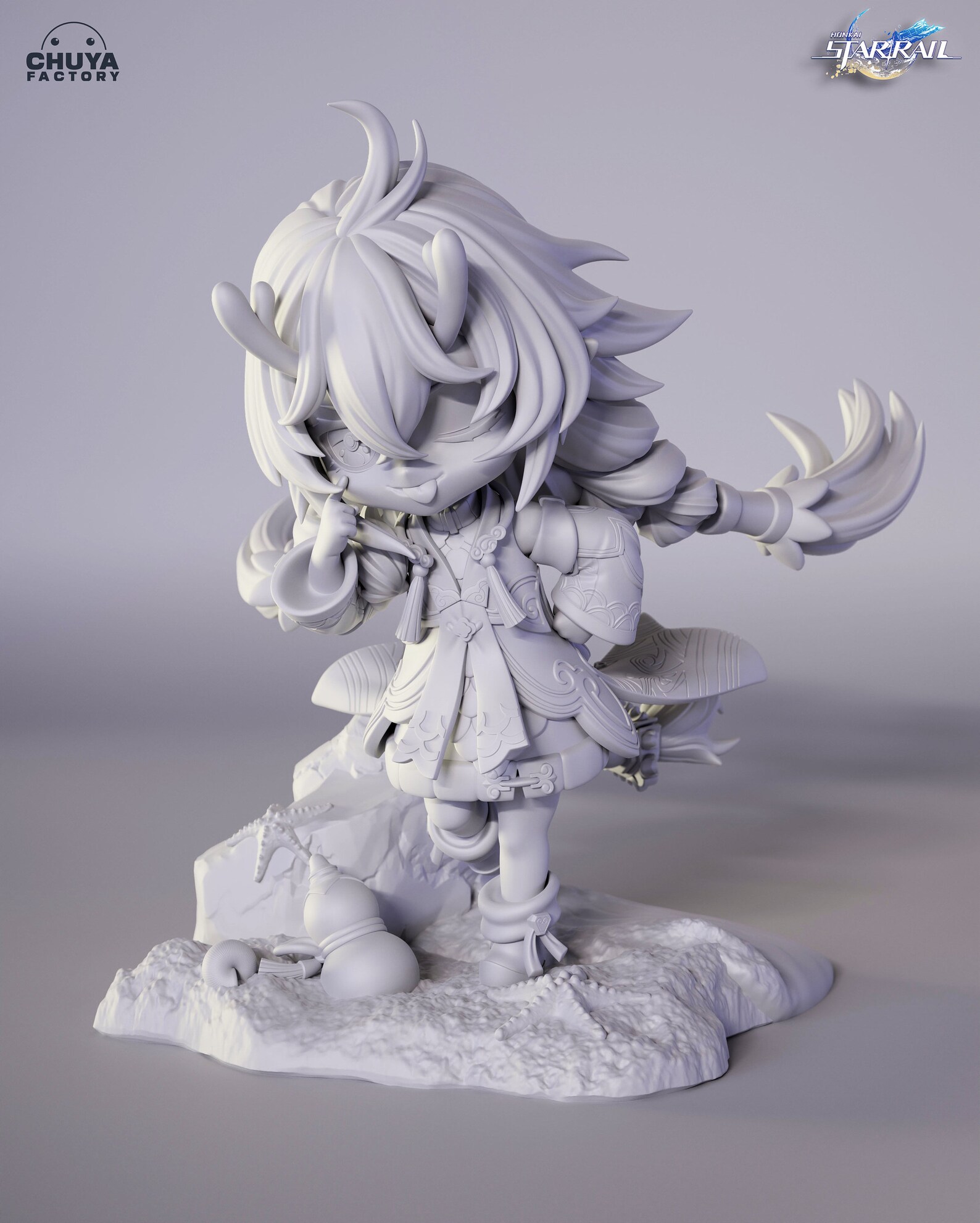 Bailu Chibi Fan Art Kit Unpainted Unassembled OR Painted Assembled ...